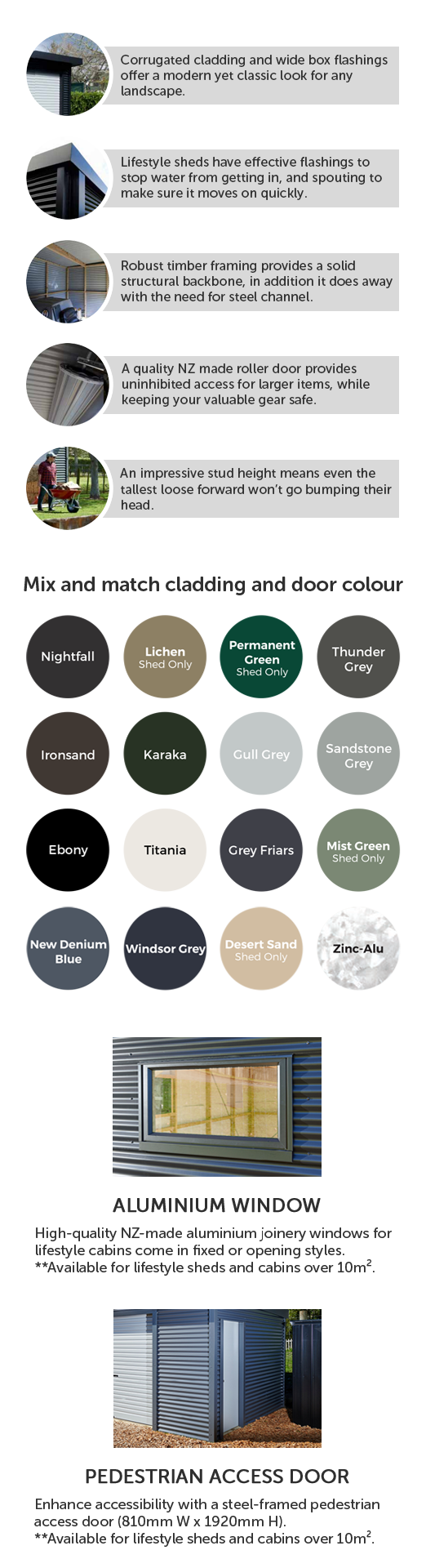 Duratuf Cardrona Lifestyle Shed - Garden Sheds NZ